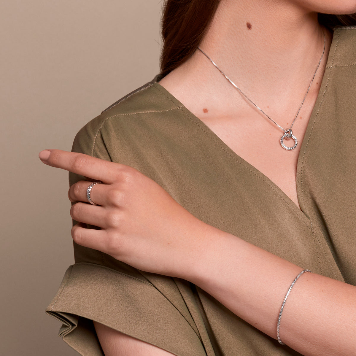 Hot Diamonds Woven Ring – John Medhurst